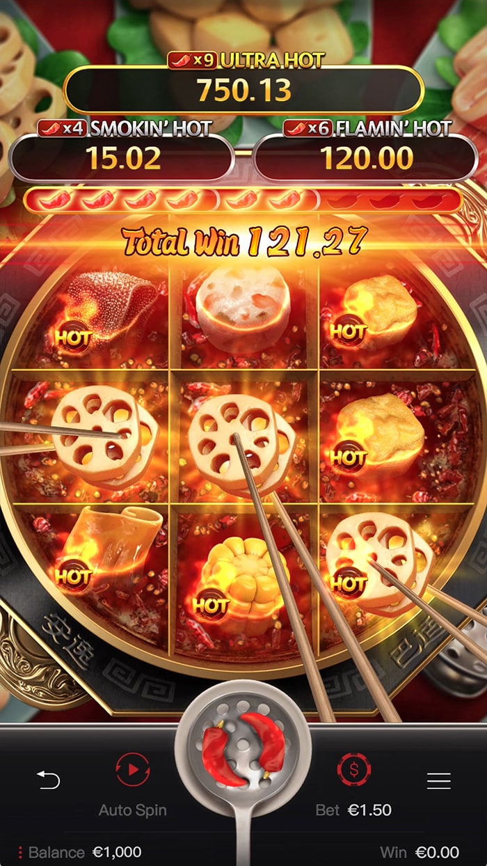 Hotpot PG Slot รีวิวเกมสล็อตสายชวนหิว ชาบูหม้อไฟ